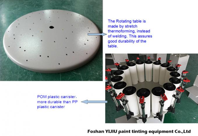 POM Plastic Canister Manual Paint Tinting Machine 60W Pigment Dispenser